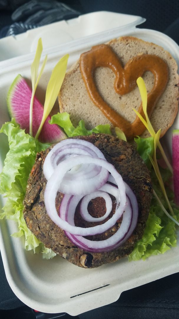 Veggie Burger at Giving Tree Cafe, Phoenix - Vegan Dish Reviews ...