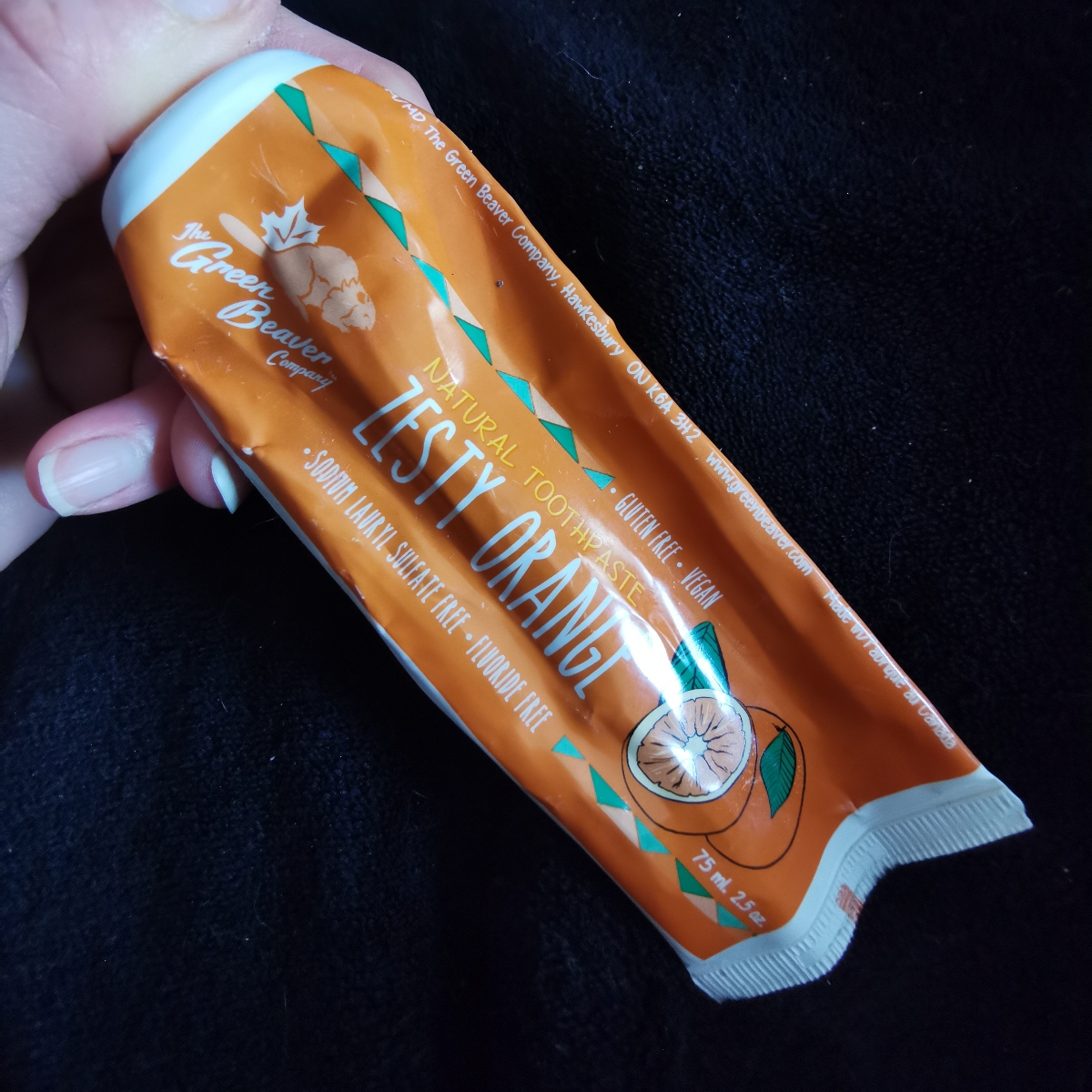 Zesty Orange toothpaste from The Green Beaver company - Vegan Product ...