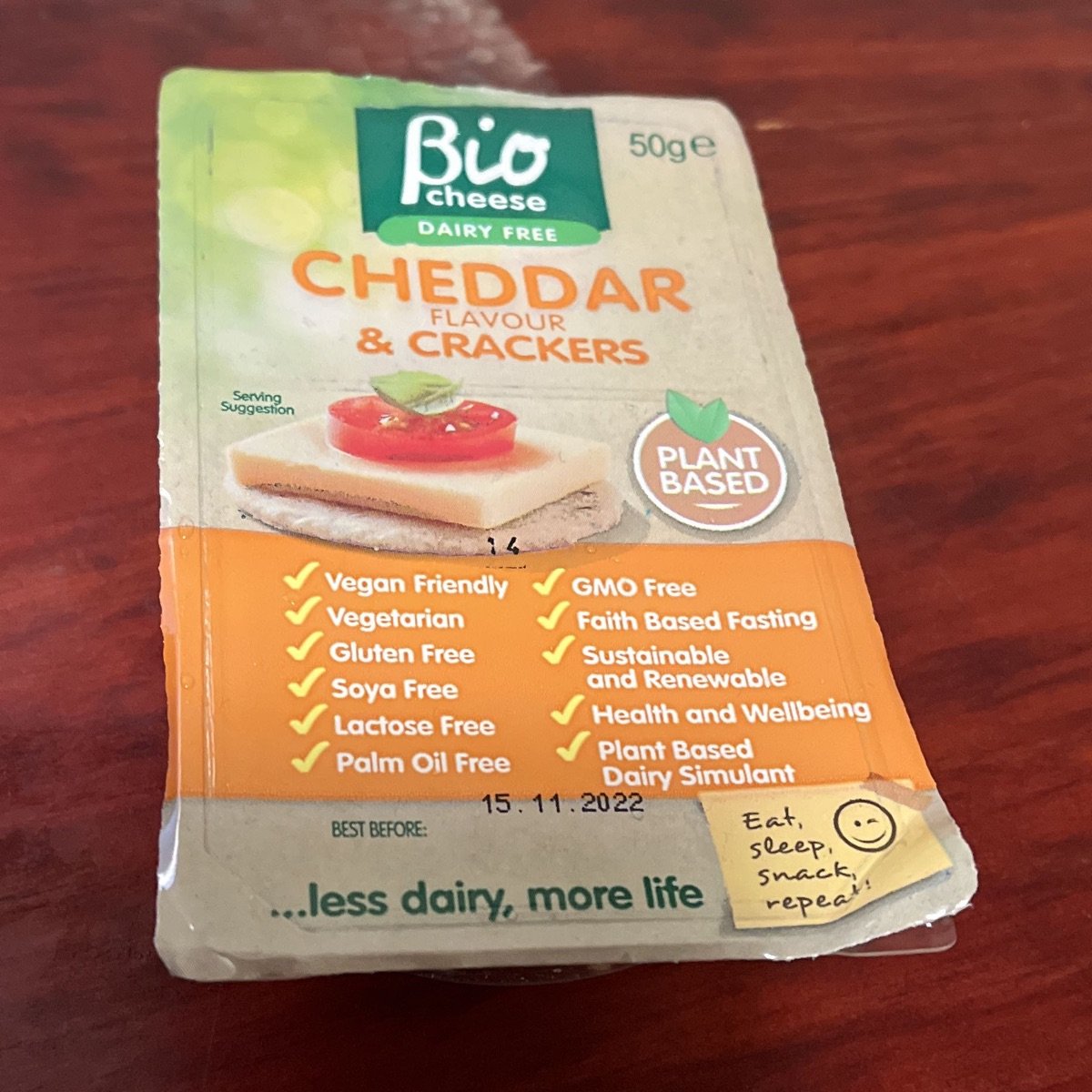 Cheddar Flavor & Crackers from Bio Cheese - Vegan Product Reviews ...