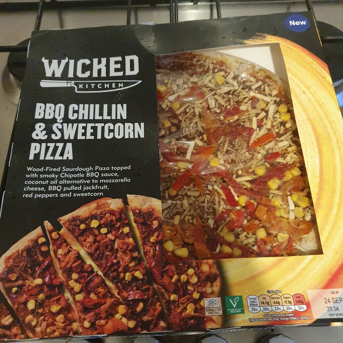 BBQ Chillin & Sweetcorn Pizza from Wicked - Vegan Product Reviews ...