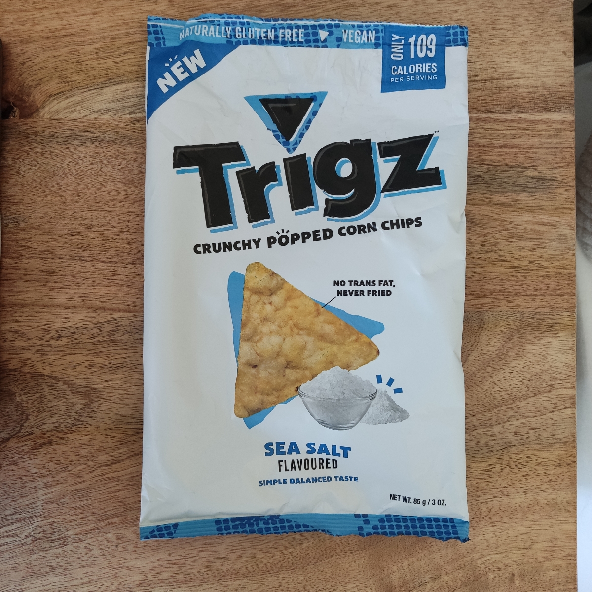Trigz crunchy Popped Chips Sea Salt from Trigz - Vegan Product Reviews ...