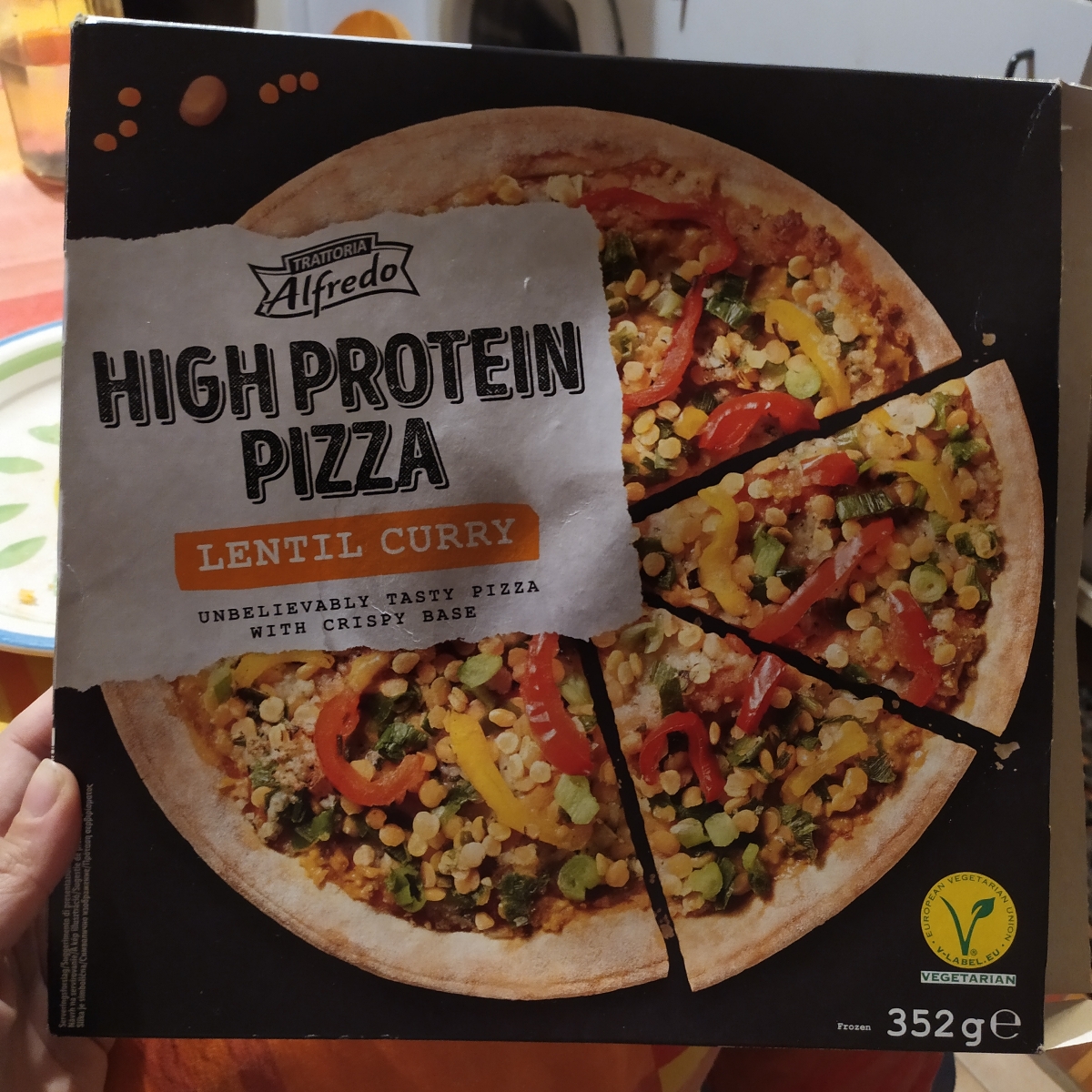 High Protein Pizza Lentils Curry from Trattoria Alfredo - Vegan Product ...