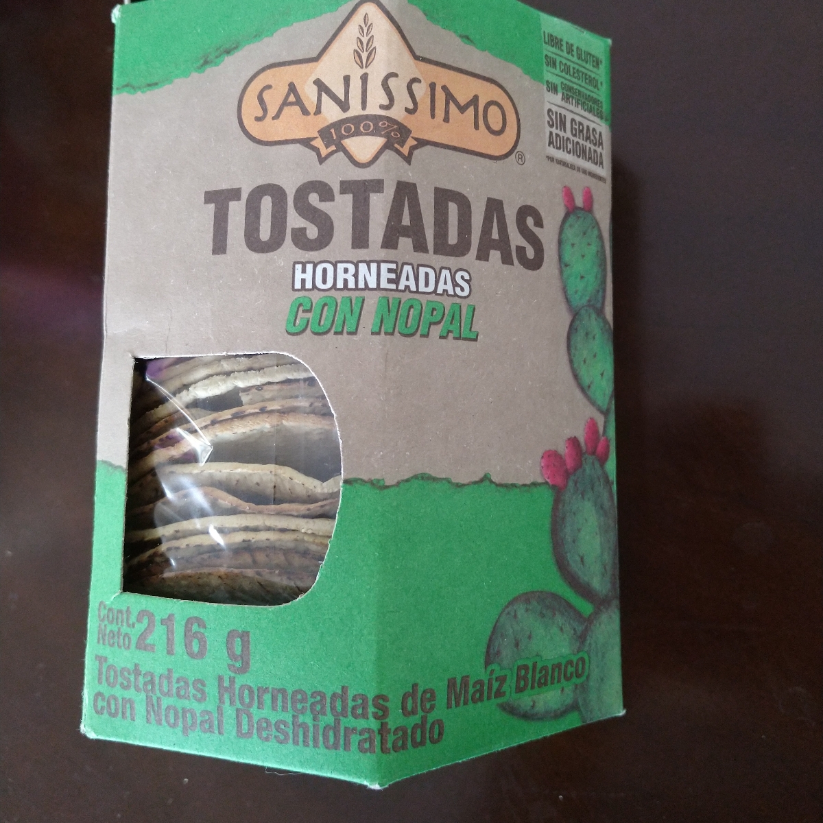 Tostadas de Maíz Con Nopal from Sanissimo - Vegan Product Reviews ...
