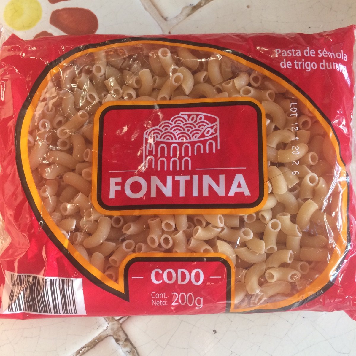 Pasta De Codo De Sémola De Trigo Durum from Fontina - Vegan Product ...