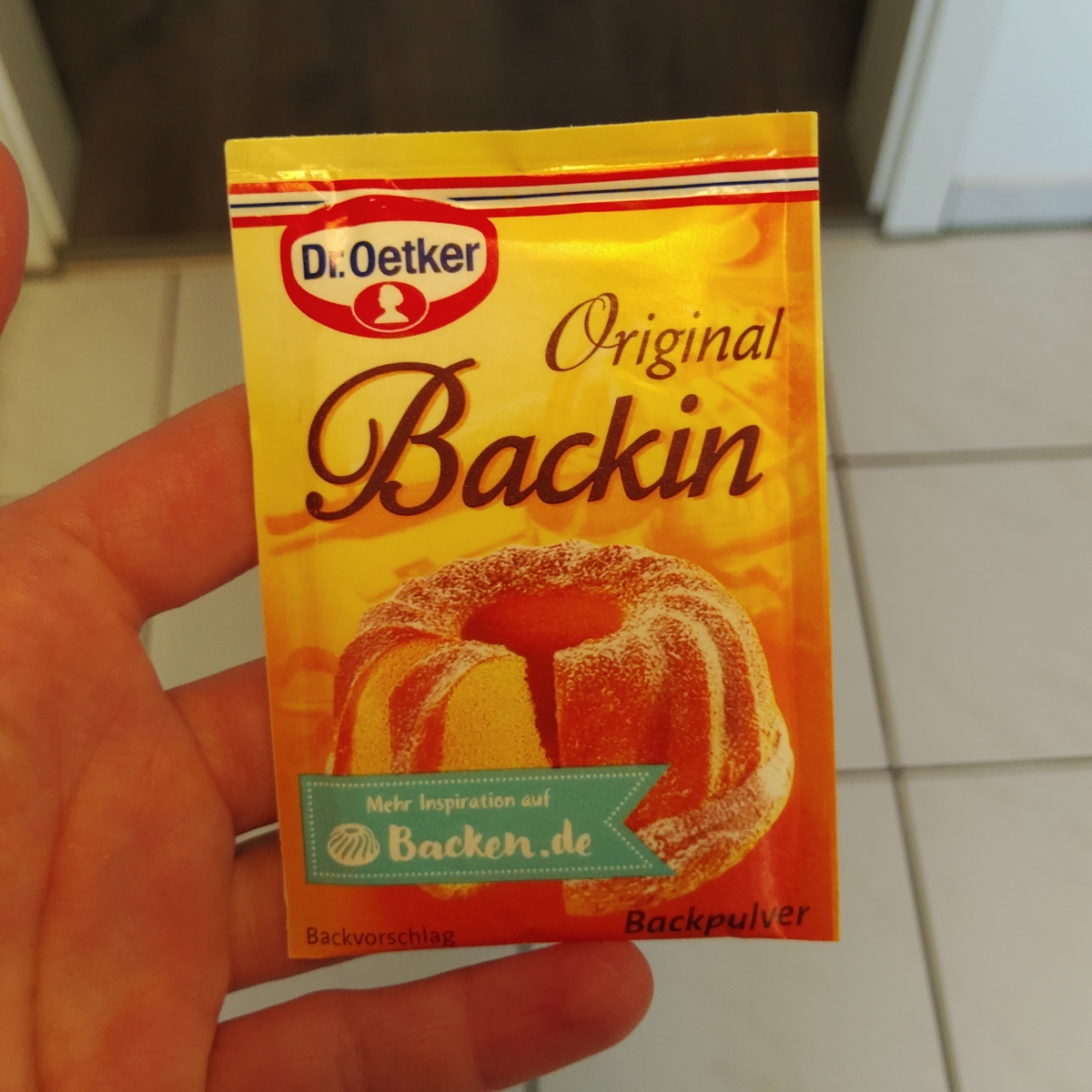 Original Backin Backpulver from Dr. Oetker - Vegan Product Reviews ...