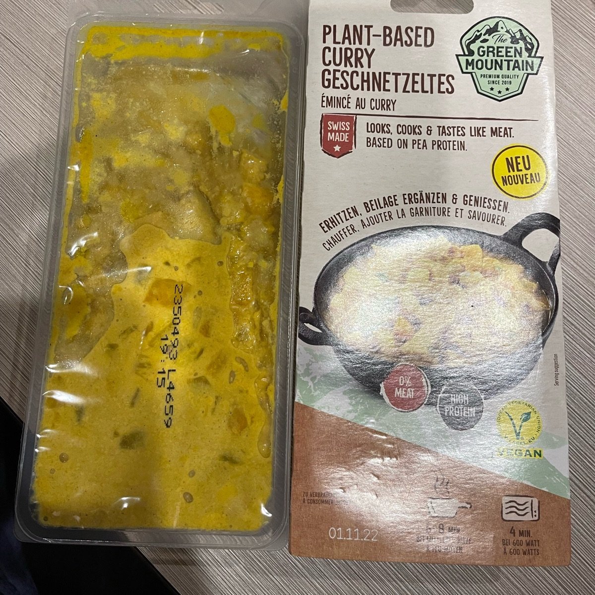 plant based curry geschnetzeltes from The Green Mountain - Vegan ...