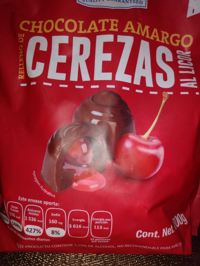 Chocolate Amargo Relleno De YoCerezas Al Licor from Member's Mark ...