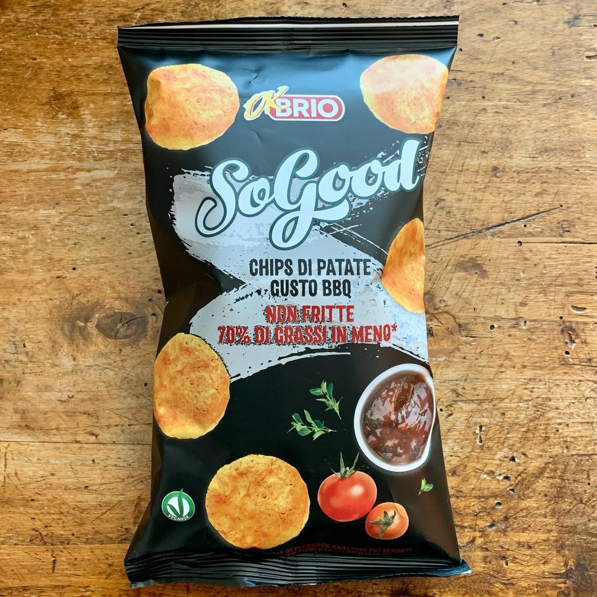 So good chips di patate gusto BBQ from Ok Bio - Vegan Product Reviews ...