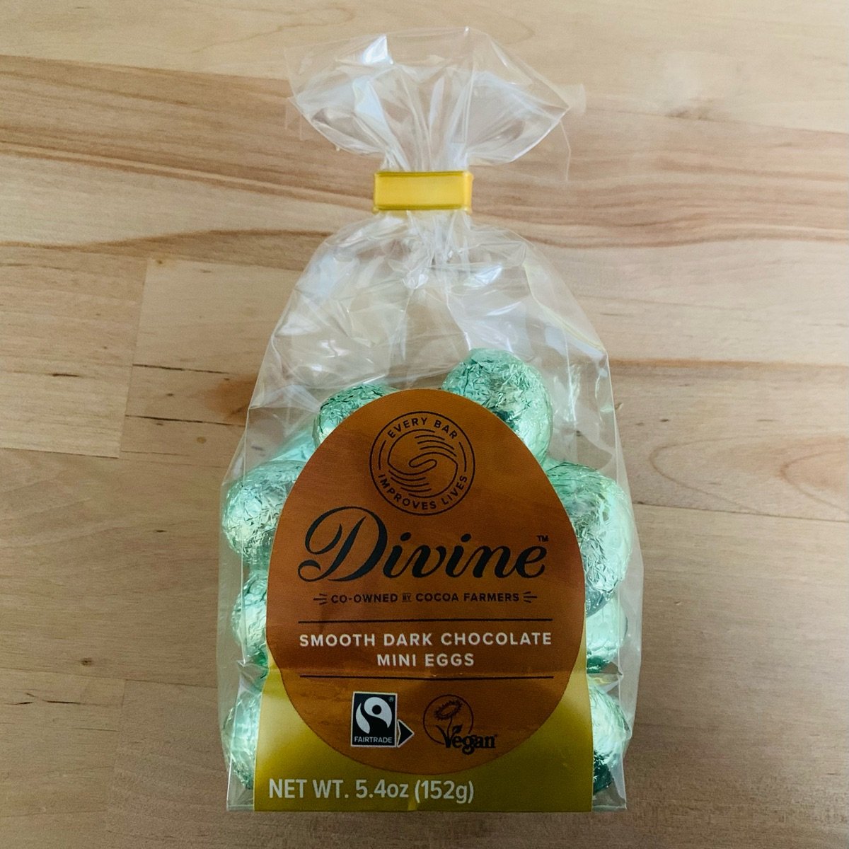 Smooth Dark Chocolate Mini Eggs from Divine Chocolate - Vegan Product ...