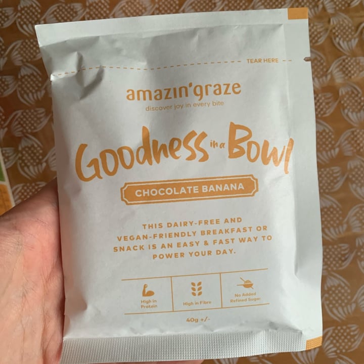 Amazin' graze Chocolate Banana Goodness In A Bowl Review | abillion