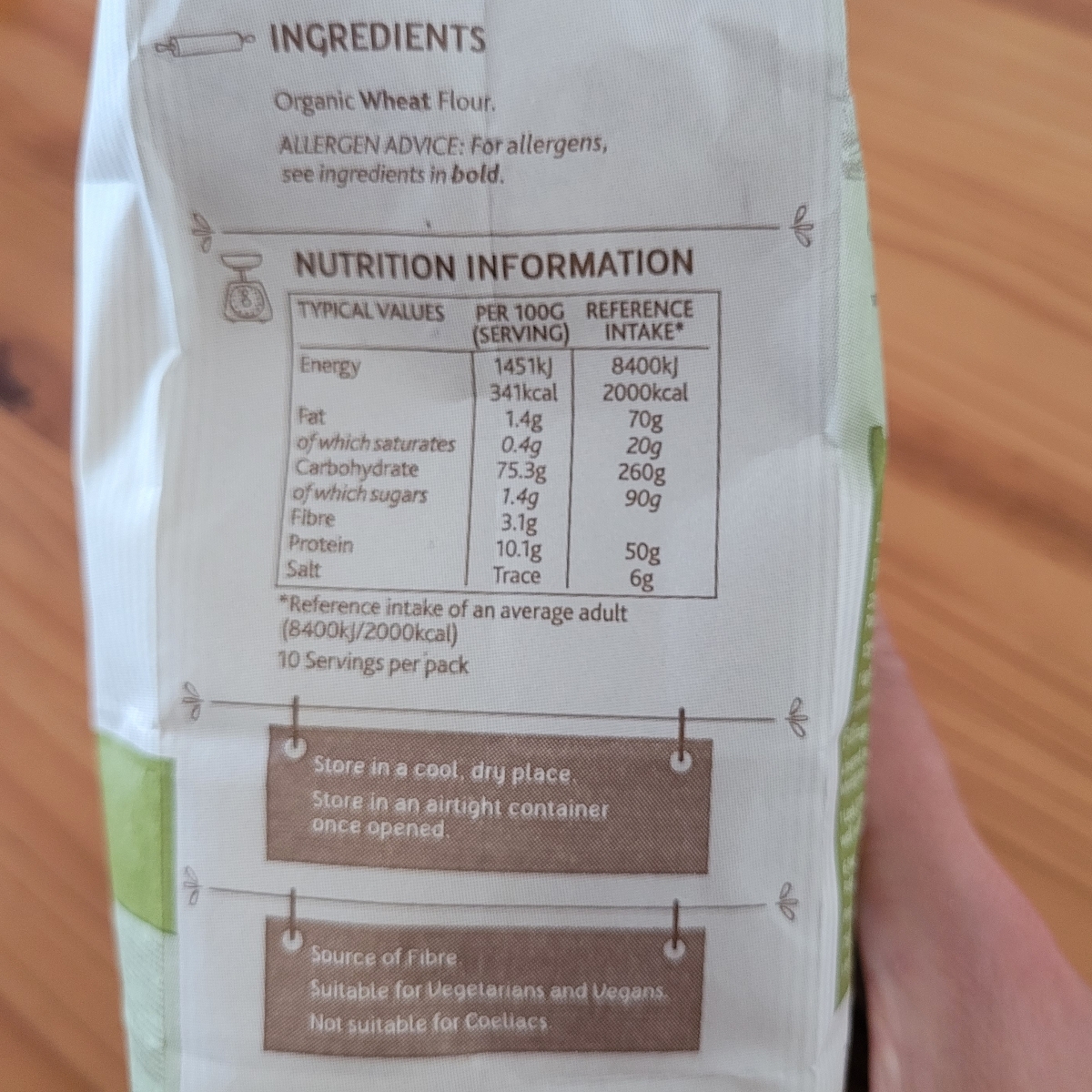organic wheat flour from Odlums - Vegan Product Reviews & Ratings ...