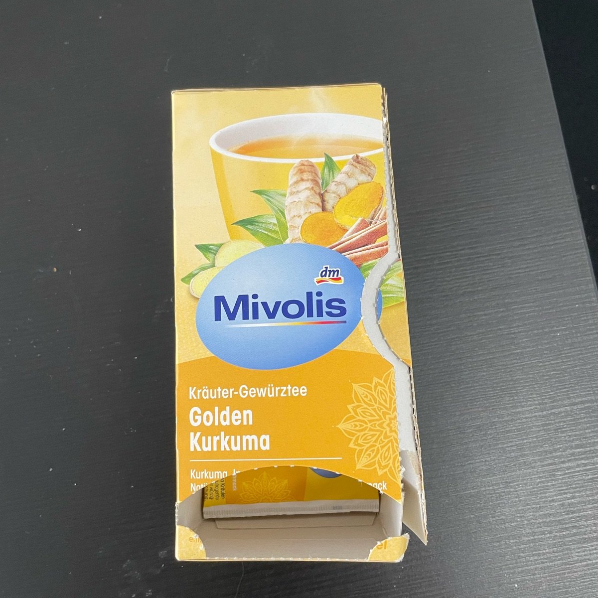 Golden curcuma tea from Dm Mivolis - Vegan Product Reviews & Ratings ...