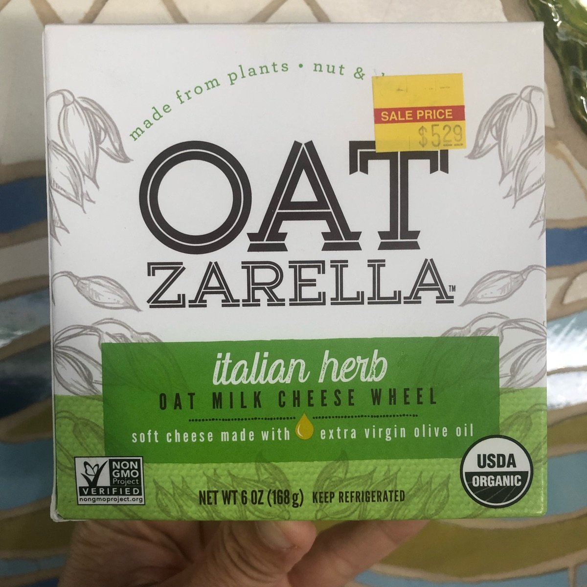 Italian Herb Oat Milk Cheese Wheel from Oatzarella - Vegan Product ...