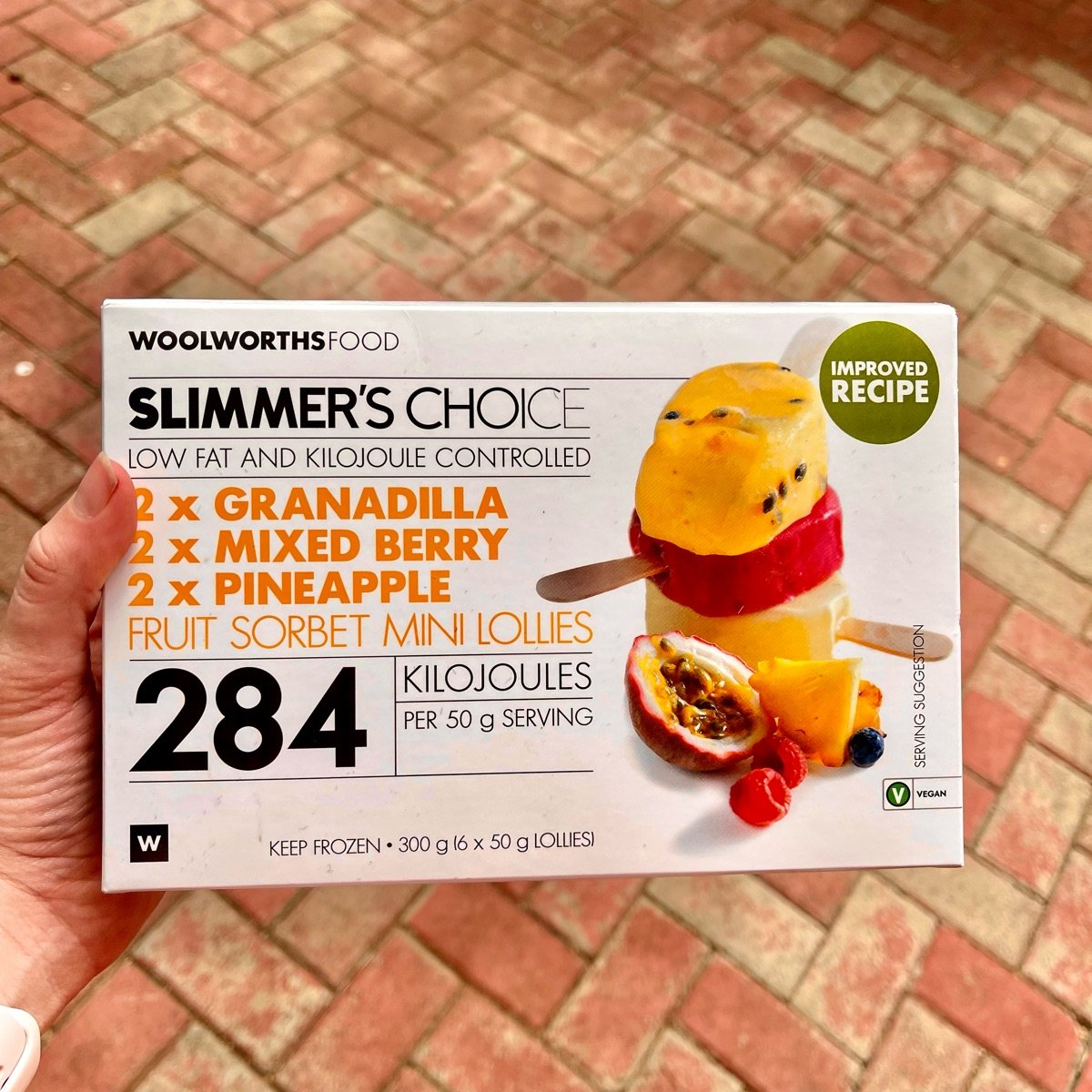 Slimmers choice fruit lollies from Woolworths Food - Vegan Product ...