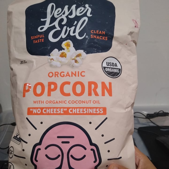 Lesser Evil Snacks Organic popcorn Himalayan gold Review | abillion