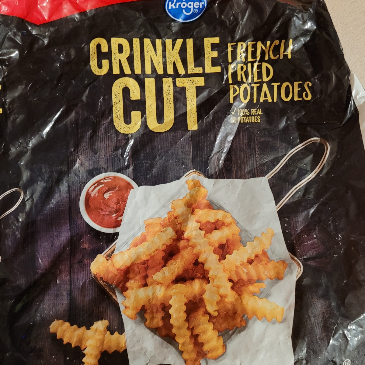 Crinkle cut French fries extra crispy from Kroger - Vegan Product ...