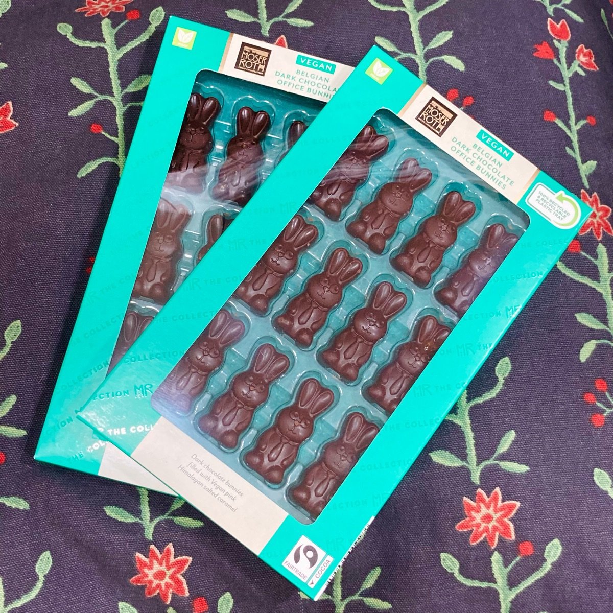 Belgian Dark Chocolate Office Bunnies from Moser Roth - Vegan Product ...