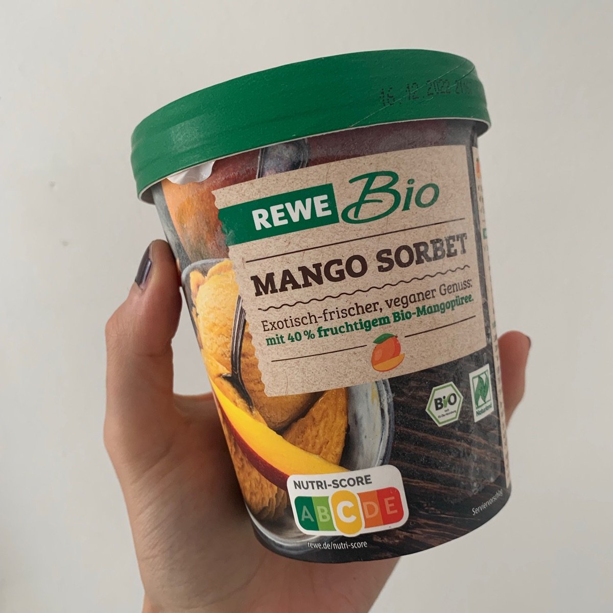Mango Sorbet from Rewe Bio - Vegan Product Reviews & Ratings | abillion