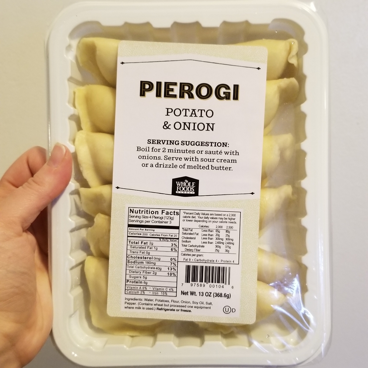 Pierogi Potato & Onion from Whole Foods Market - Vegan Product Reviews ...