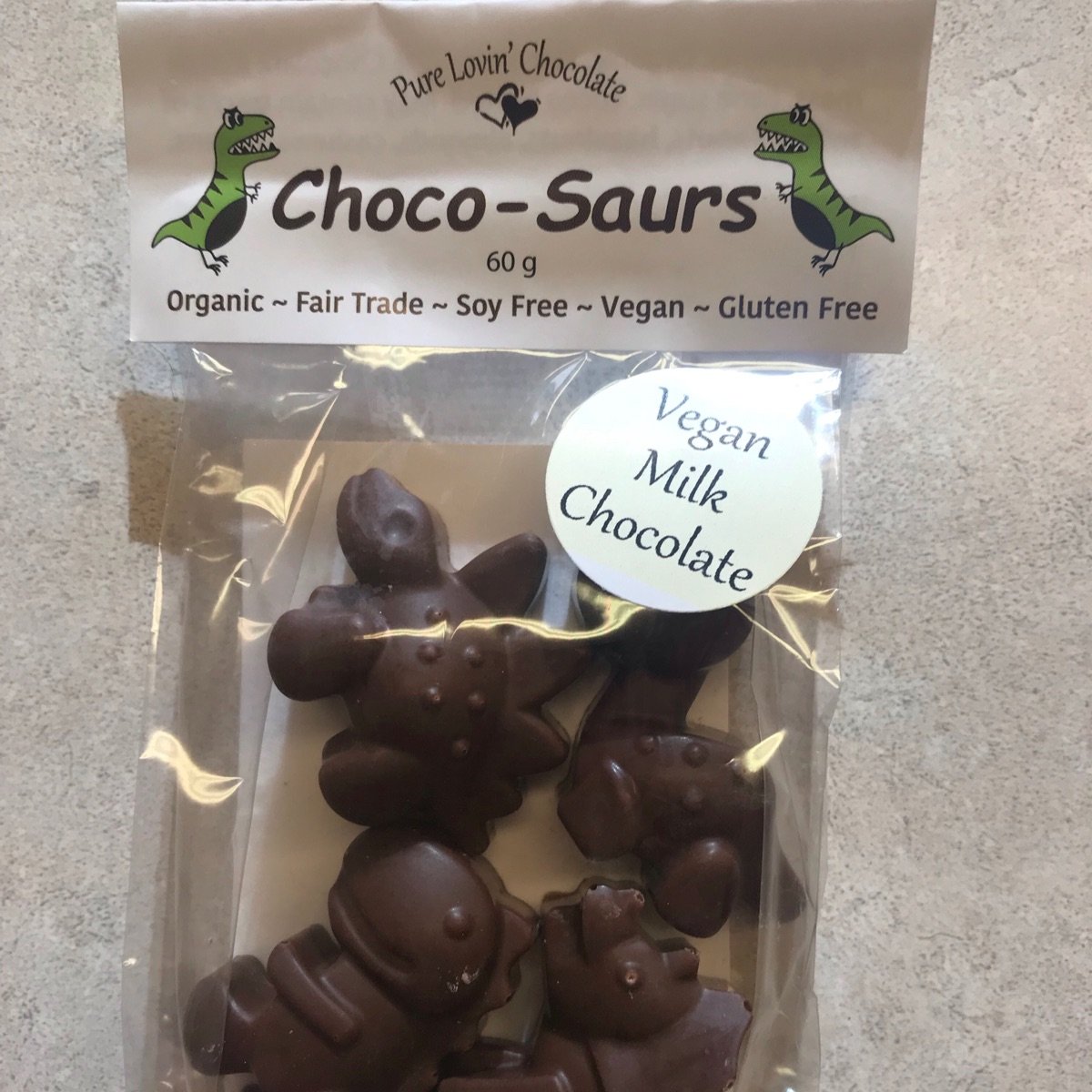 Pure Lovin' Chocolate Vegan milk chocolate dinosaurs Reviews | abillion