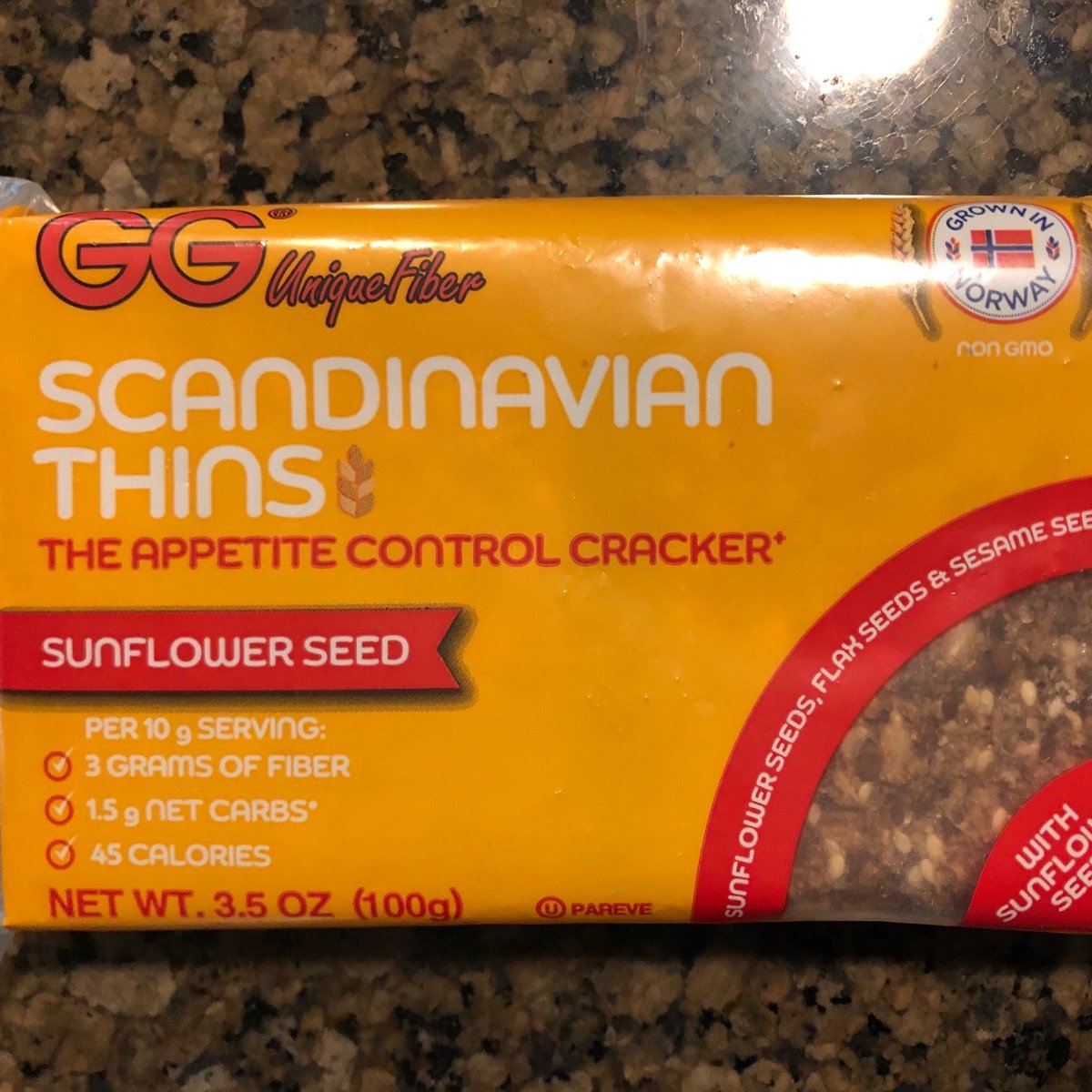 Sunflower seed from GG Scandinavian bran crisp breads - Vegan Product ...