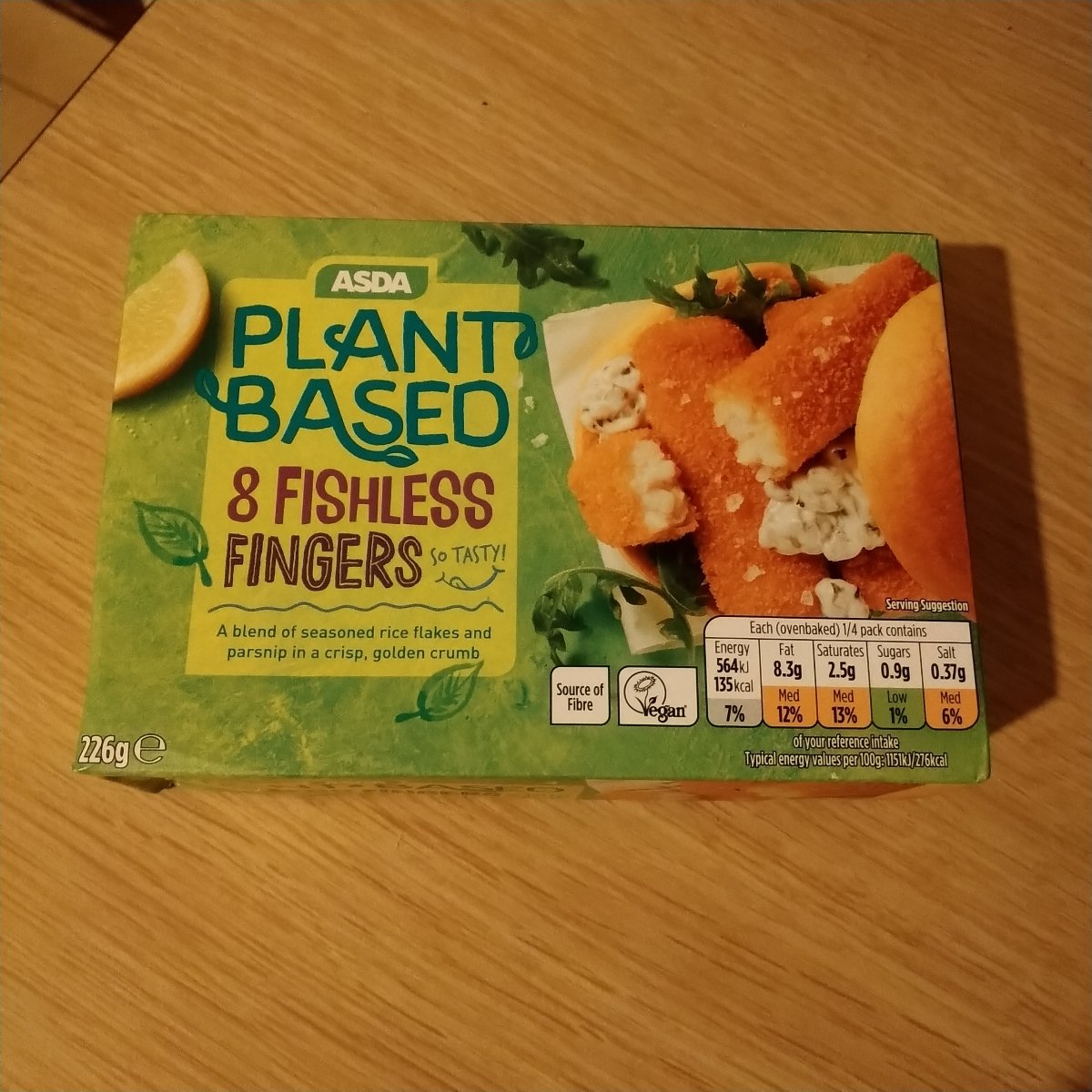 plant based fishless fingers from ASDA - Vegan Product Reviews ...