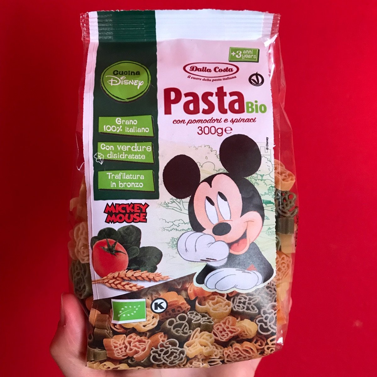 Pasta bio con pomodori e spinaci cars from Dalla costa - Vegan Product ...