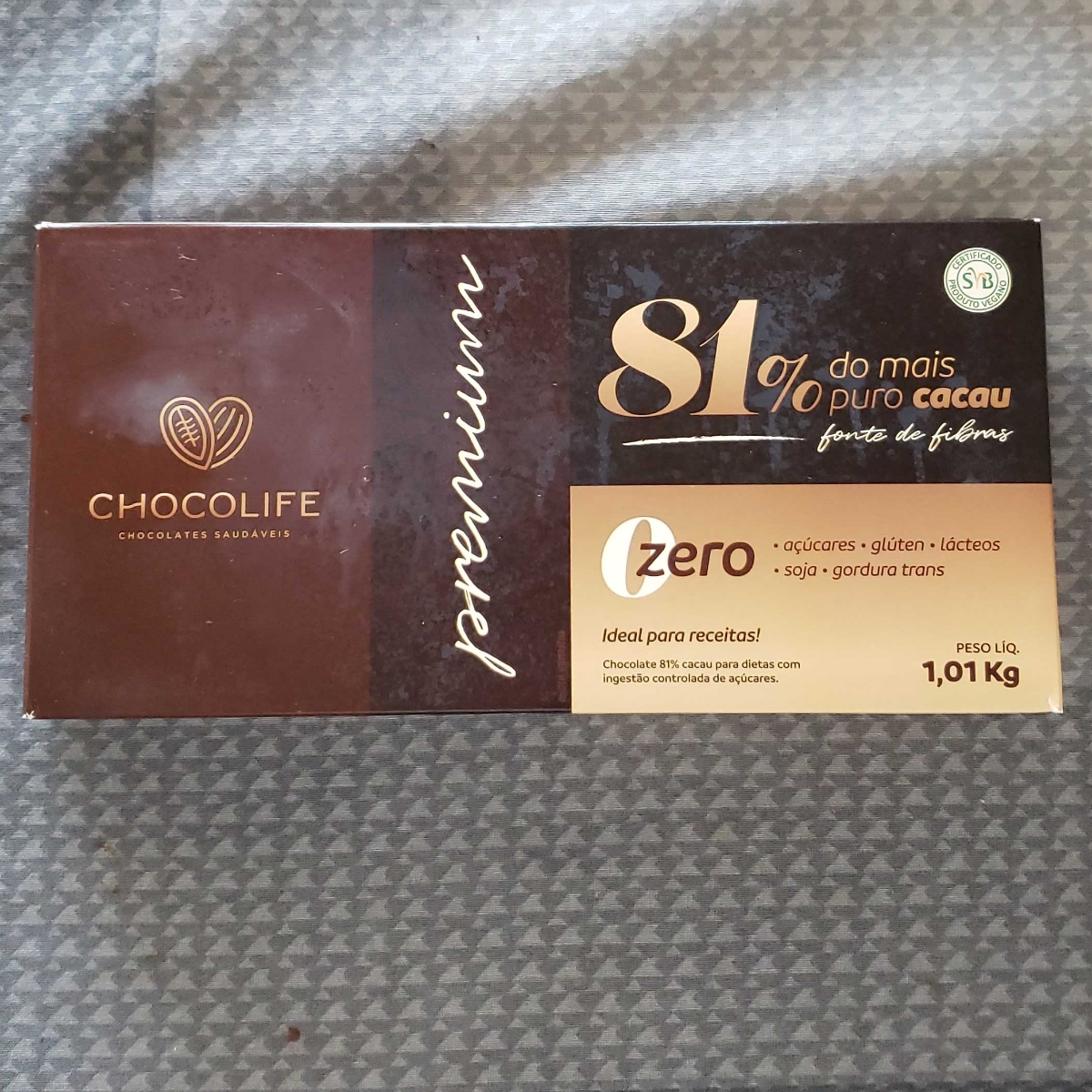 Chocolate 81% Cacau Zero Açúcar from ChocoLife - Vegan Product Reviews ...