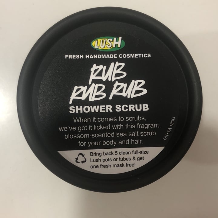 LUSH Fresh Handmade Cosmetics Rub Rub Rub Shower scrub Review | abillion