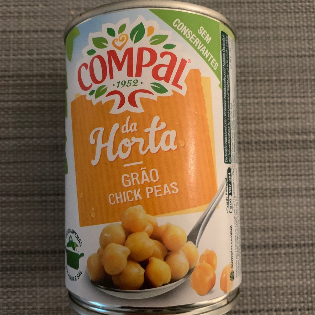 Gräo Pois Chiches from Compal - Vegan Product Reviews & Ratings | abillion