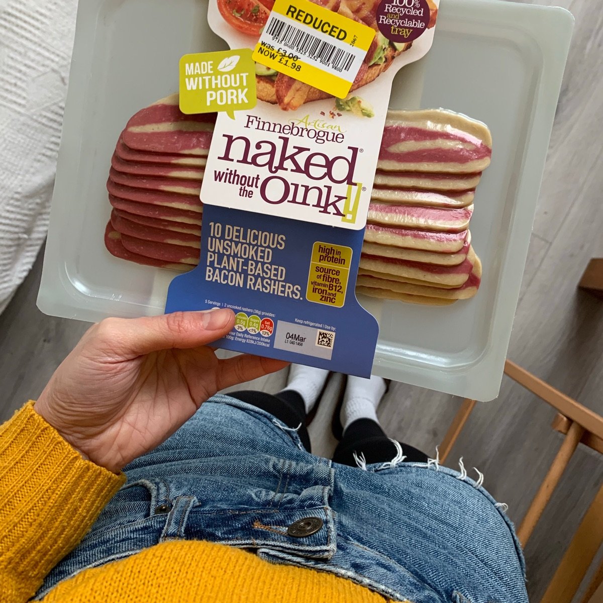 Naked without the Oink unsmoked bacon from Finnebrogue - Vegan Product ...