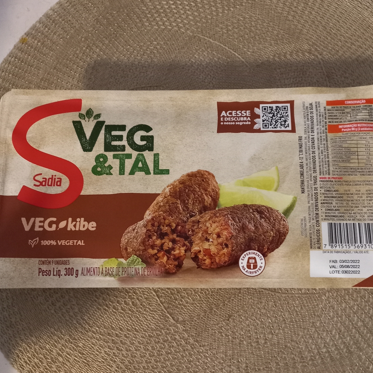 Kibe Vegetal - Sadia from Mundial Supermercado - Vegan Product Reviews ...