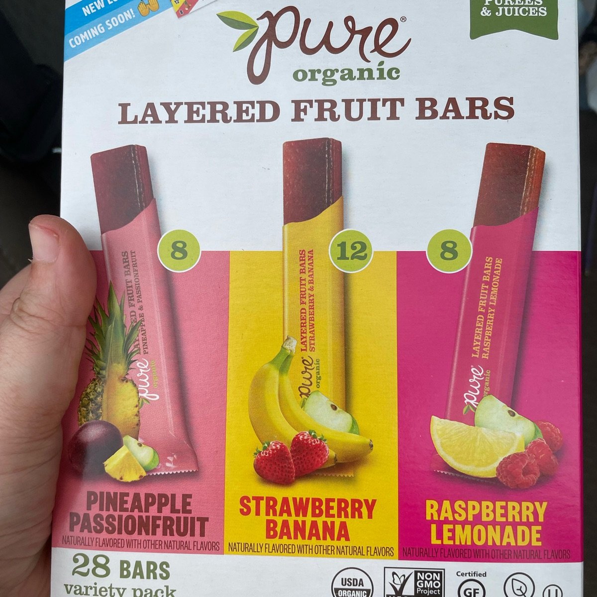 Fruit layered bars from Pure Organic - Vegan Product Reviews & Ratings ...