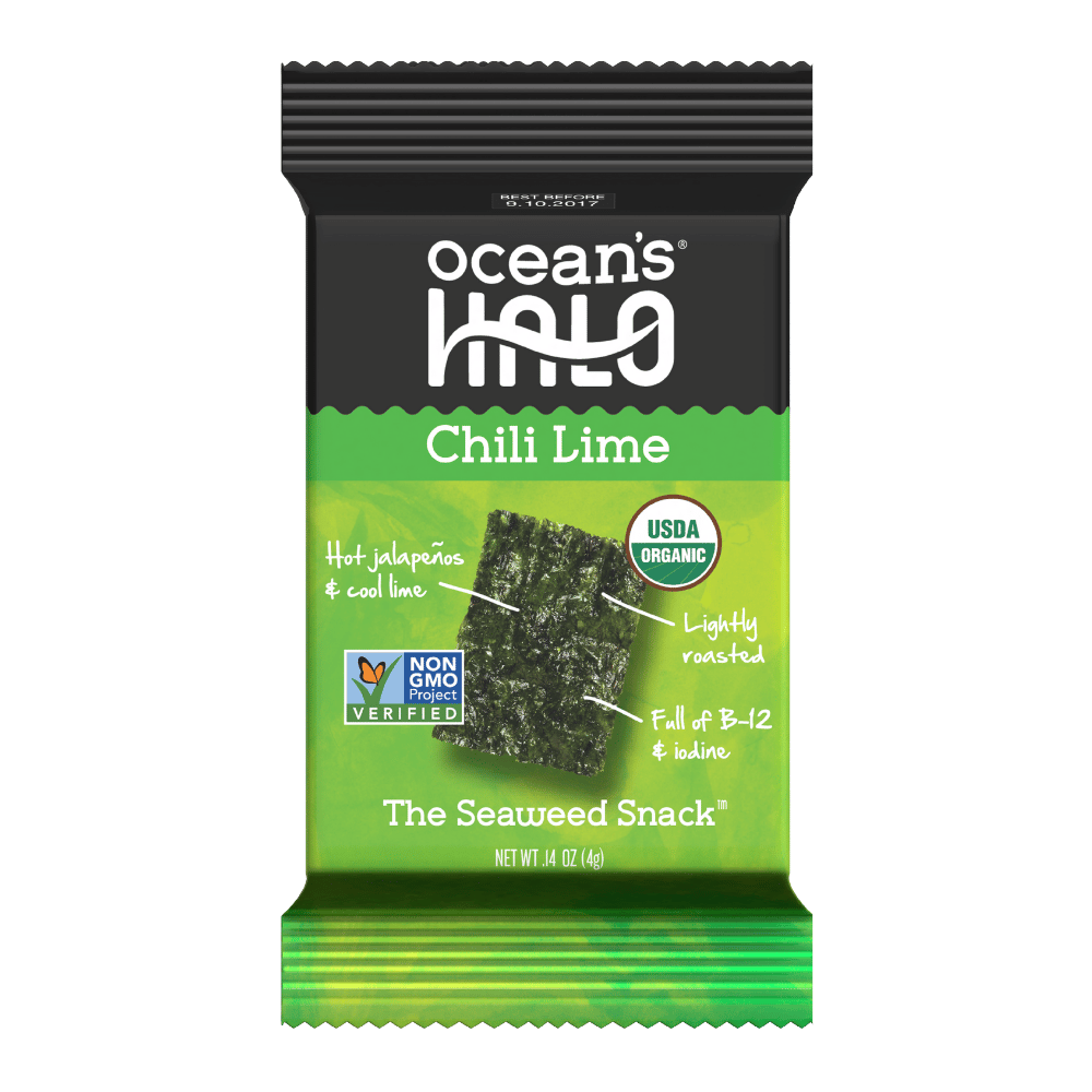 Chili Lime Seaweed Snack from Ocean's Halo - Vegan Product Reviews ...