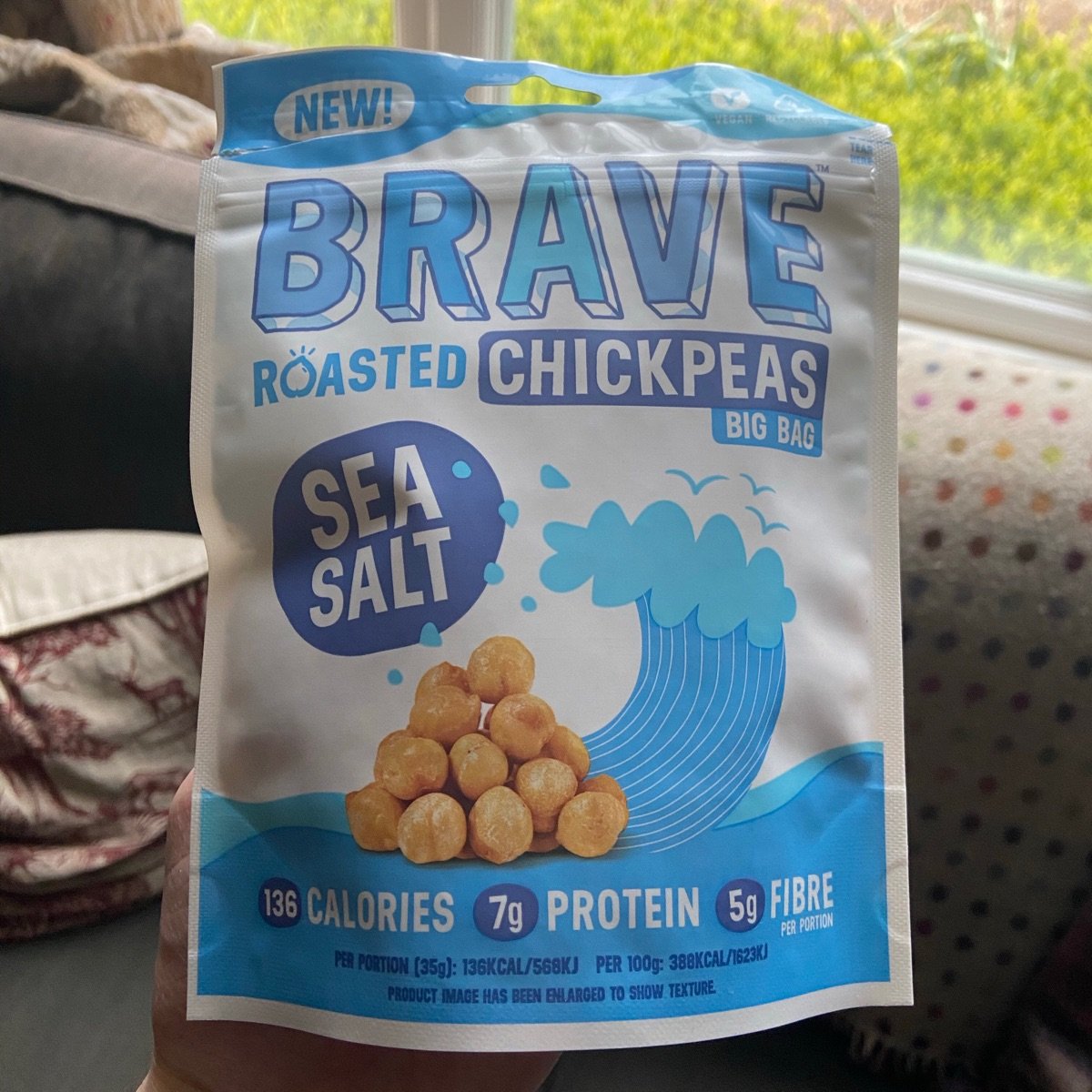 Brave Roasted chickpeas, sea salt from Brave - Vegan Product Reviews ...