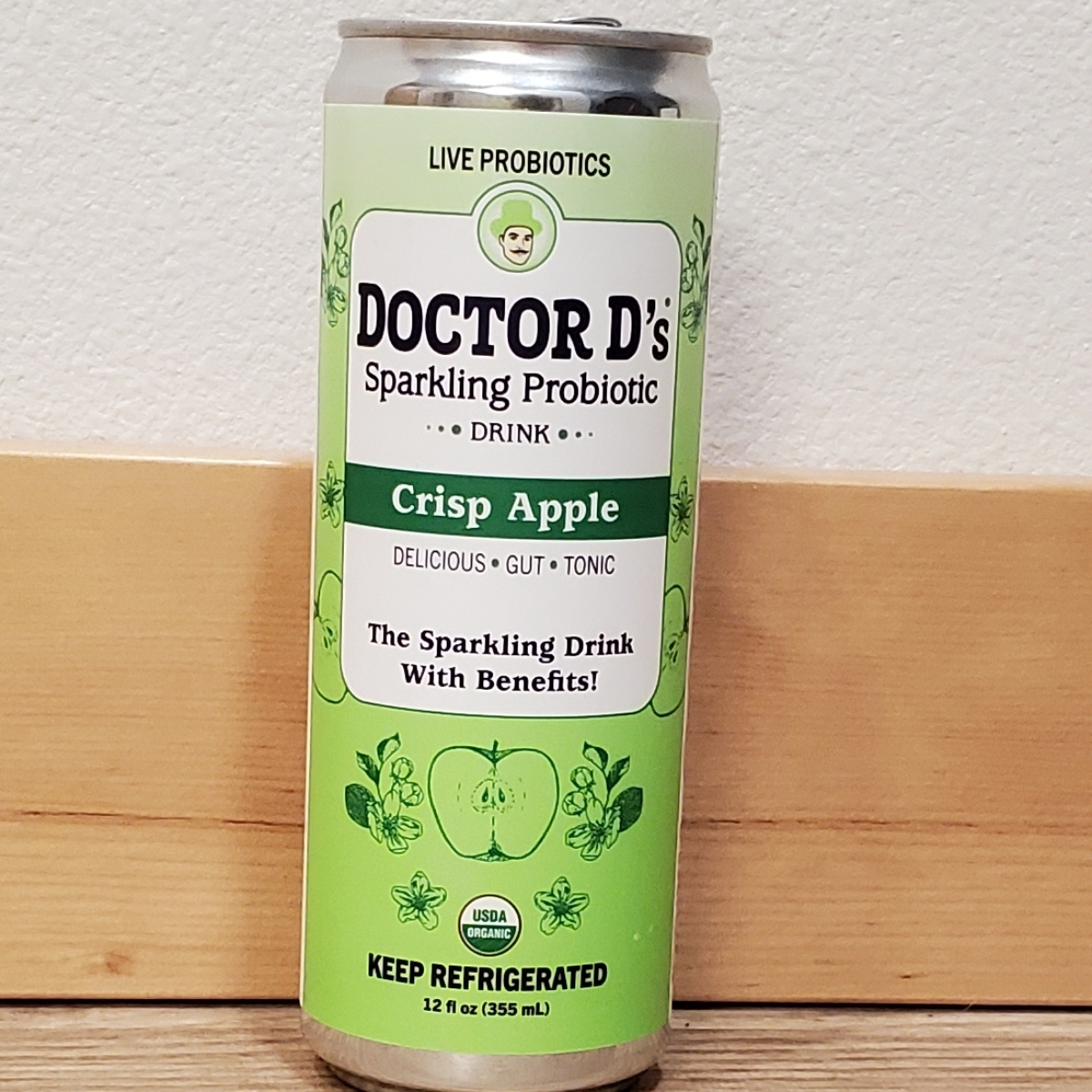 Doctor D's - Crisp apple sparkling probiotic Drink Review | abillion