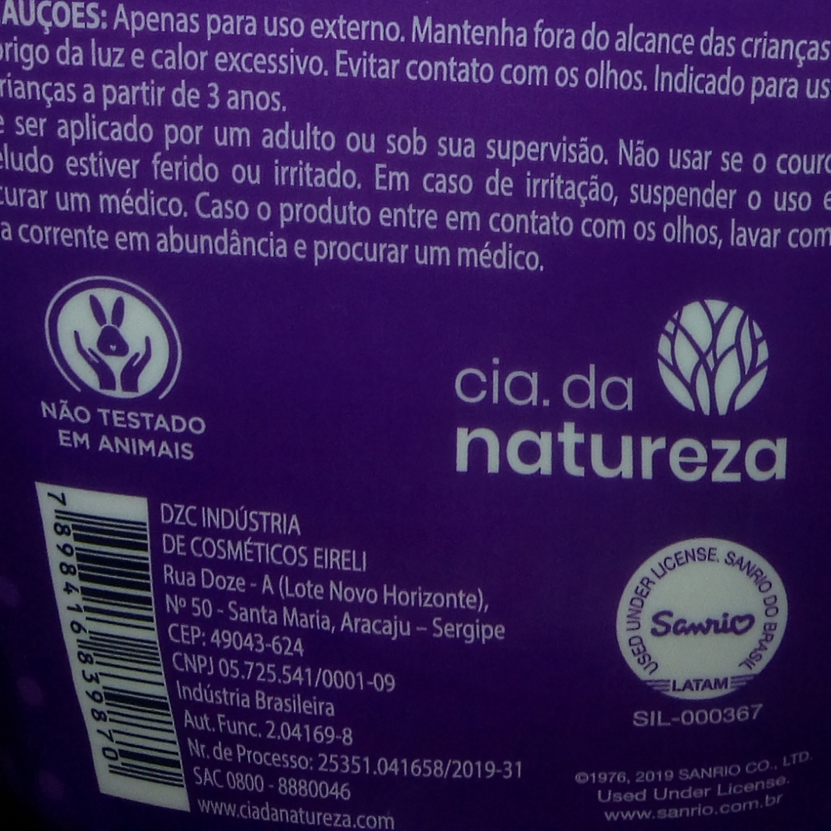Shampoo Hello Kitty from Cia. da Natureza - Vegan Product Reviews ...