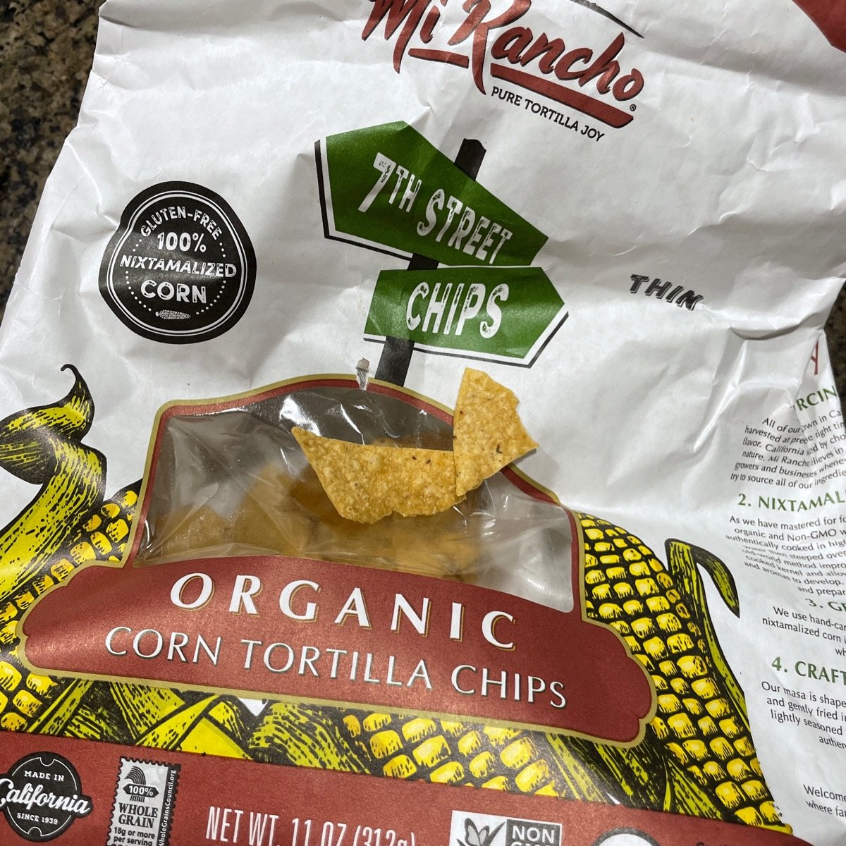 organic corn tortilla chips from Mi Rancho - Vegan Product Reviews ...