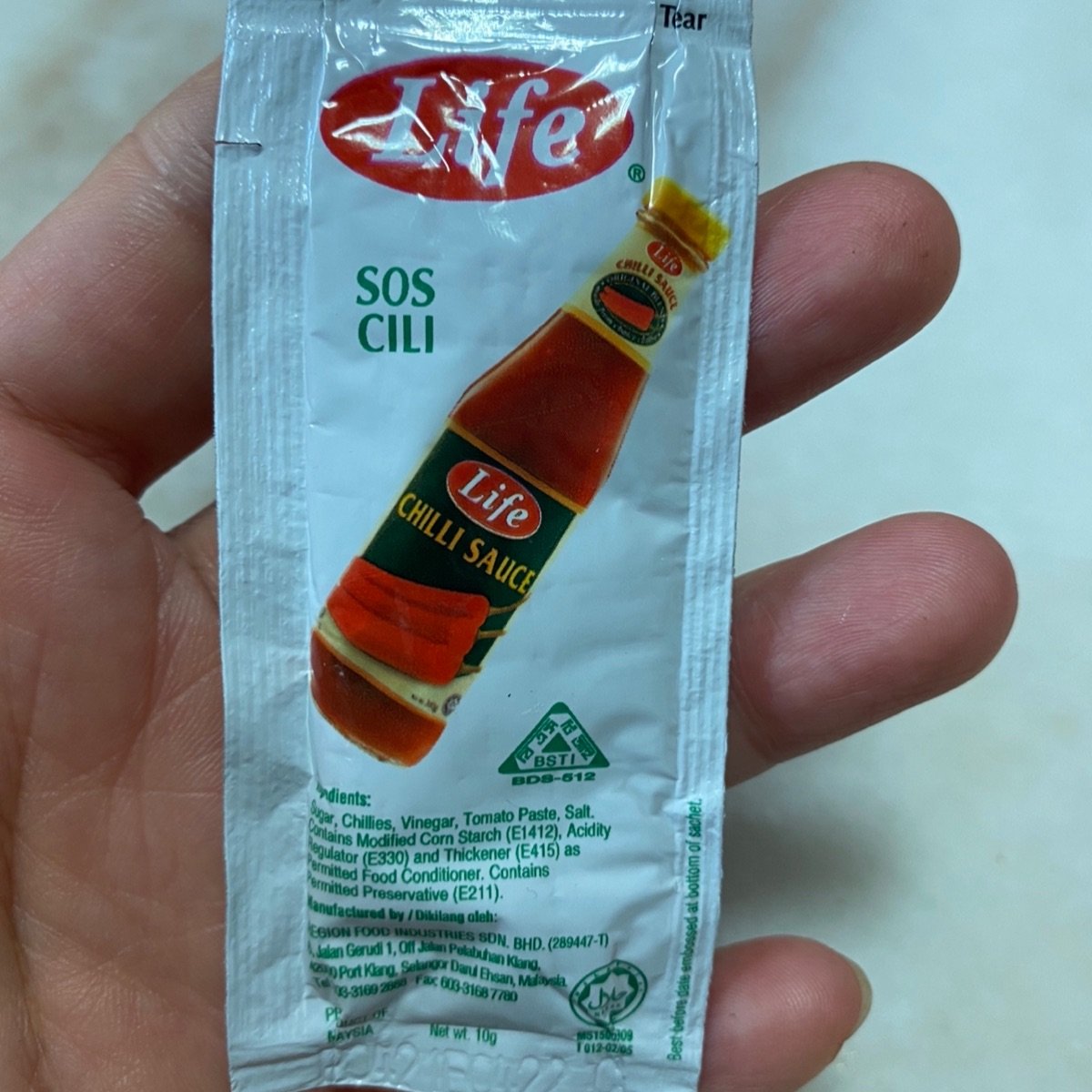 Chilli Sauce Sachet from Life - Vegan Product Reviews & Ratings | abillion