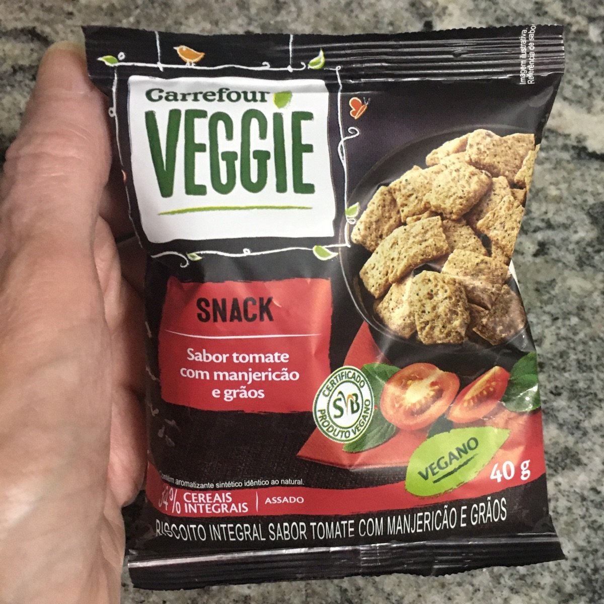 snack Sabor Tomate Com Mangericão E Grãos from Carrefour Veggie - Vegan ...