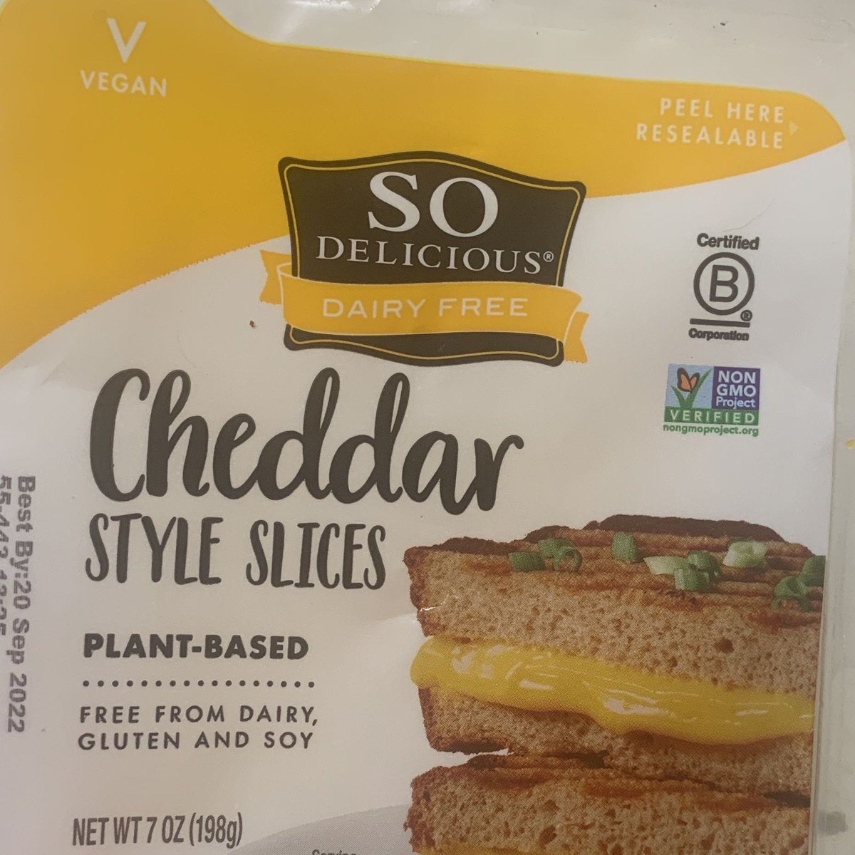 cheddar style slices from So Delicious Dairy Free - Vegan Product ...