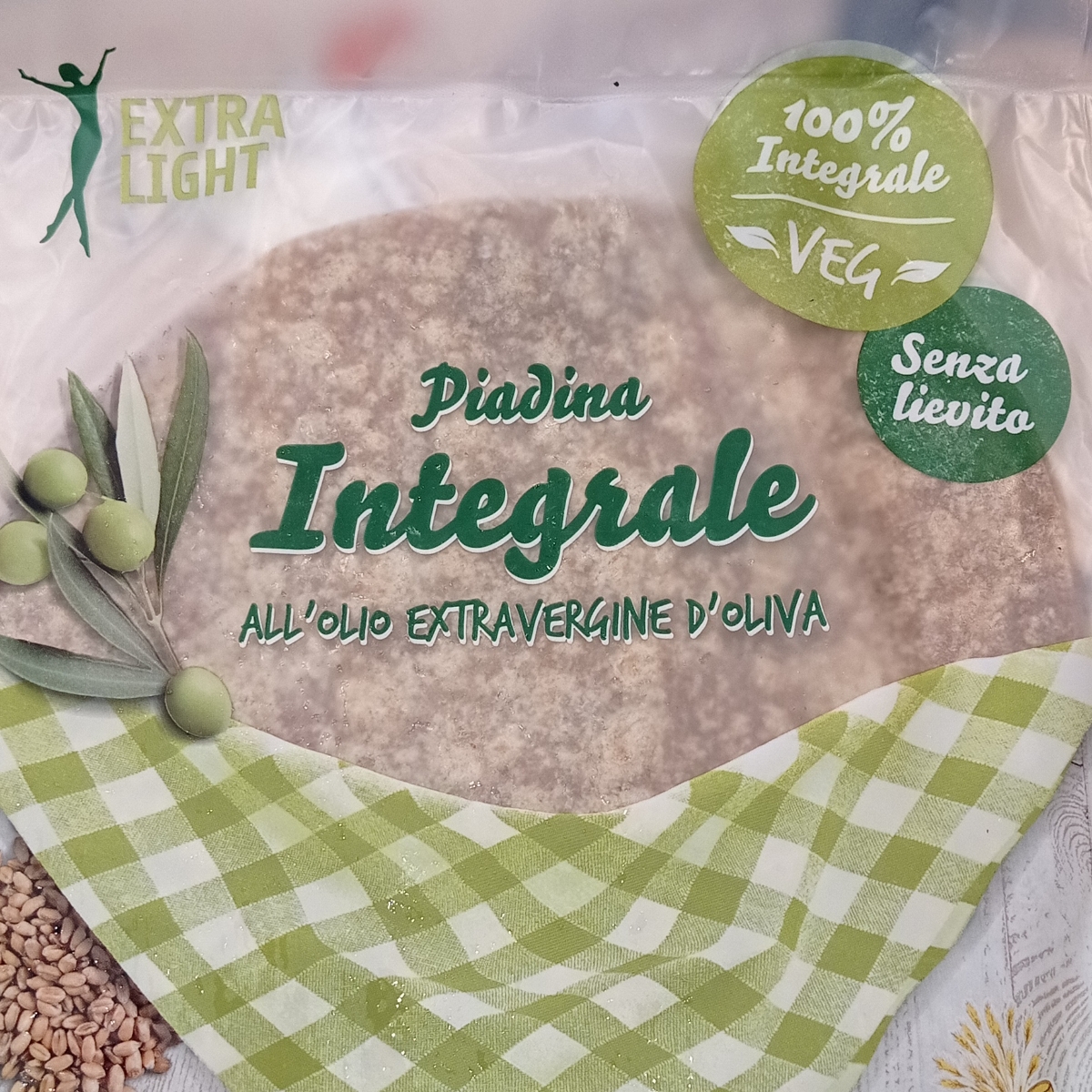 piadina all'olio d'oliva 100% integrale from adria piadina - Vegan Product Reviews & Ratings ...