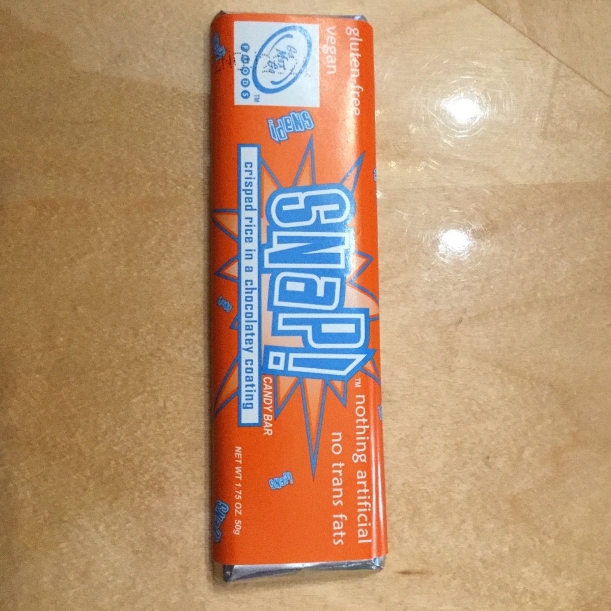 Crisped rice chocolate candy bar from Snap! - Vegan Product Reviews ...