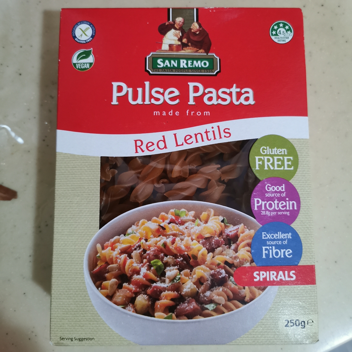 Pulse Pasta Spiral from San Remo - Vegan Product Reviews & Ratings ...