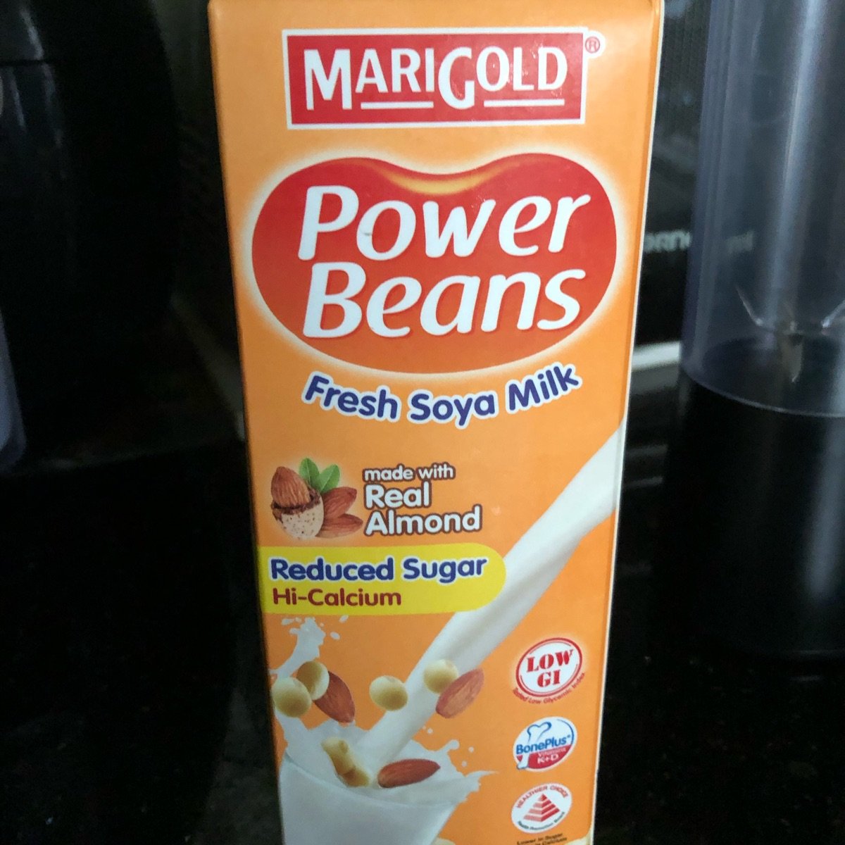 Almond Reduced Sugar Soy Milk from Marigold Health Foods - Vegan ...