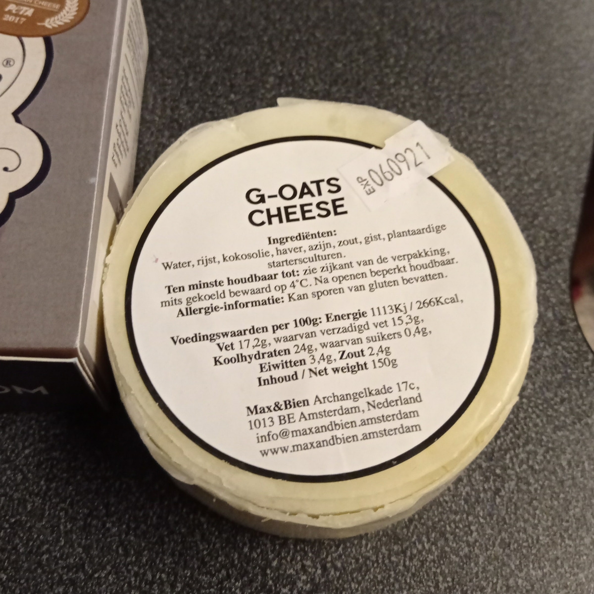G-oats Cheese from Max & Bien Plant Based Creamery - Vegan Product ...