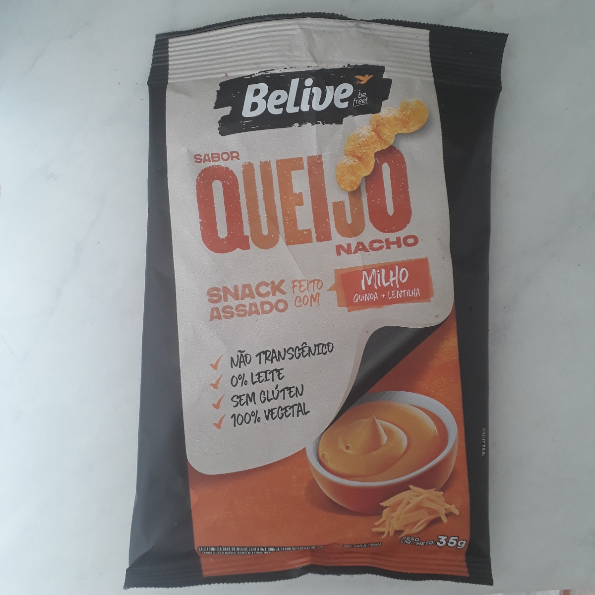 Salgadinho de queijo (Cheese Snacks) from Belive be free - Vegan ...