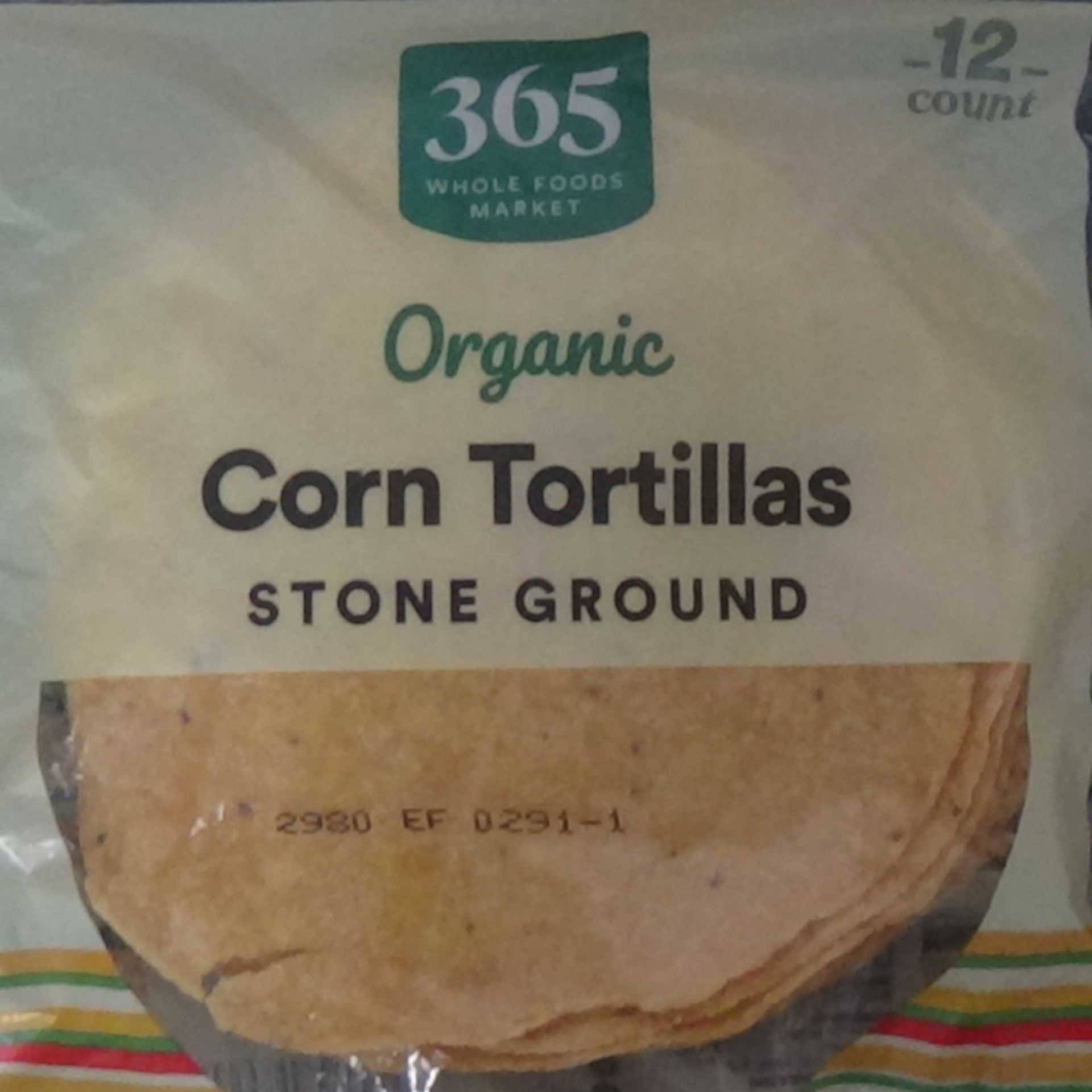 Organic Stone Ground Corn Tortillas from Whole Foods Market - Vegan ...