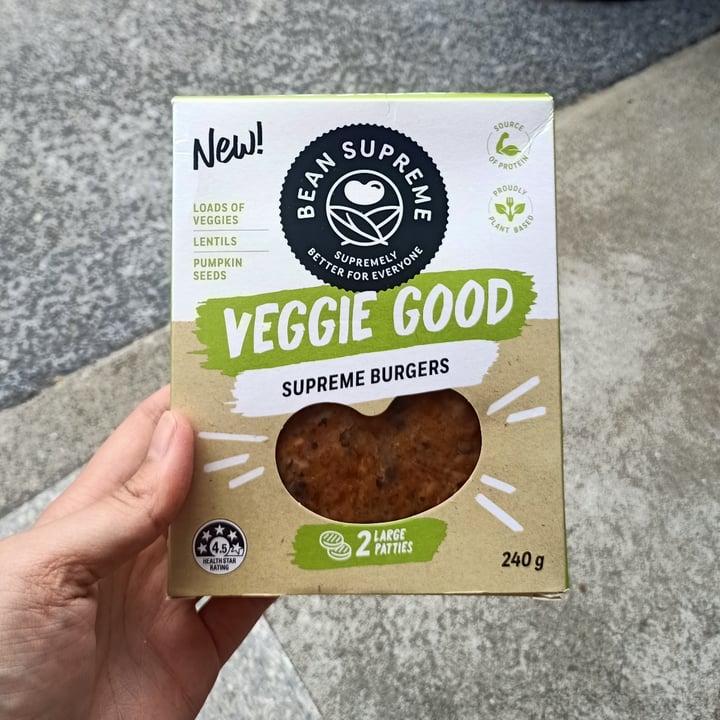Bean Supreme Veggie Good Supreme Burgers Review | abillion
