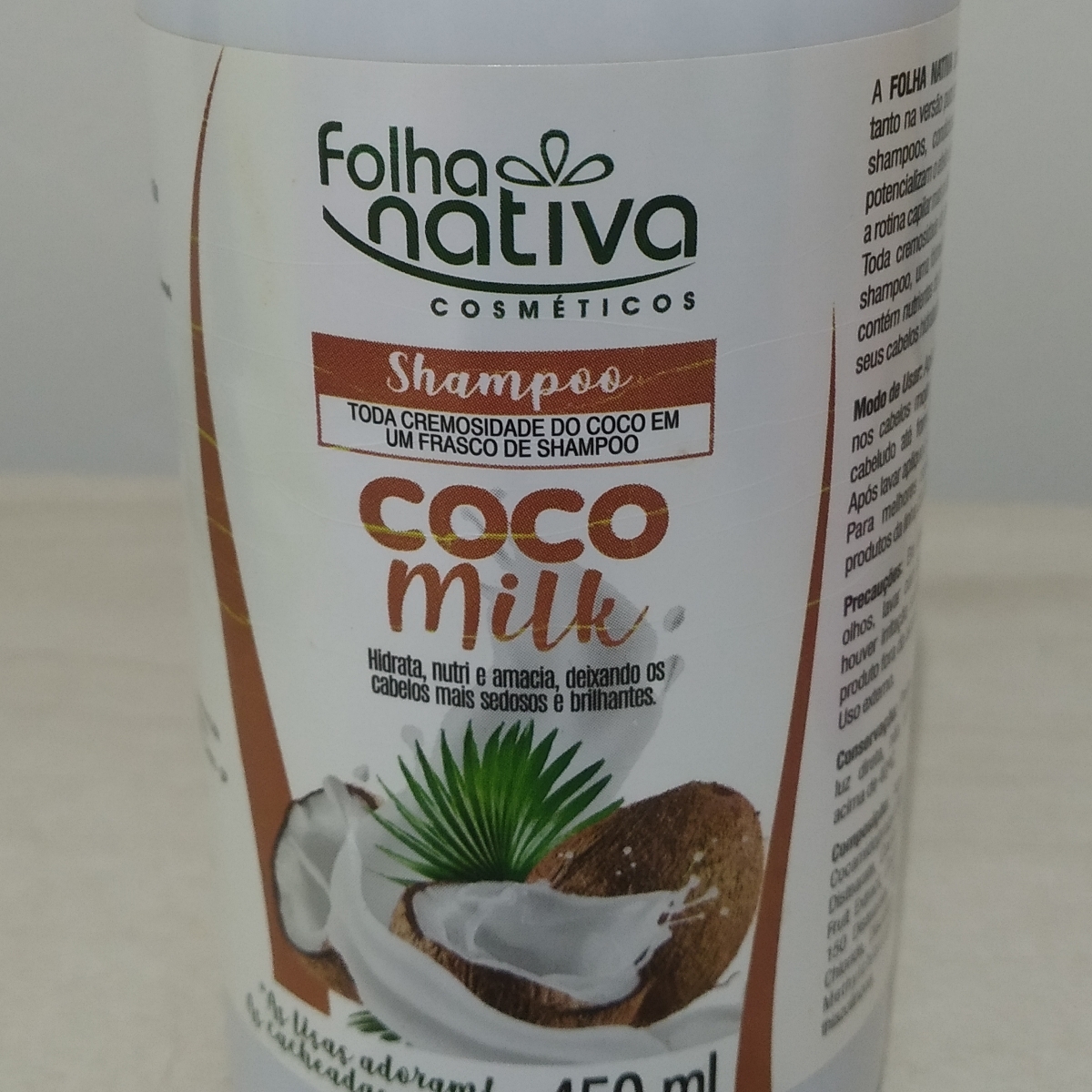 Shampoo Coco Milk from folha nativa - Vegan Product Reviews & Ratings ...